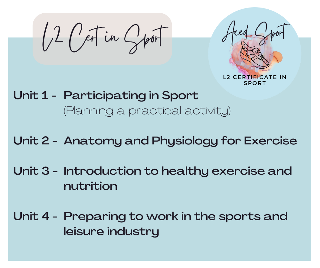 L2 Certificate in Sport- One Off Payment – ACED Qualifications