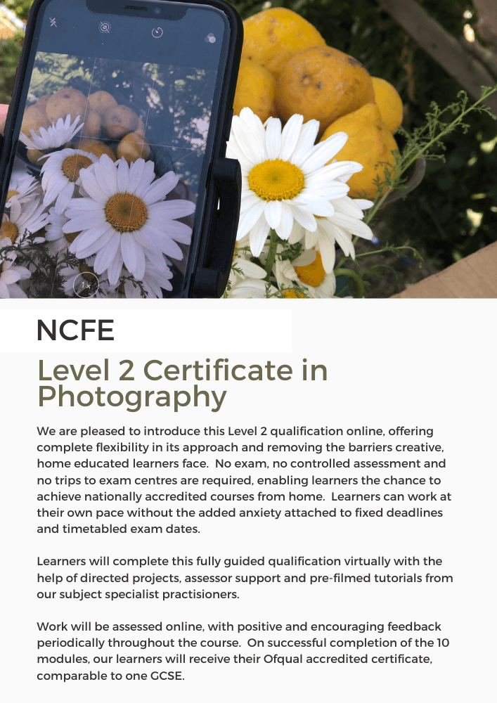 Level 2 Certificate in Photography – ACED Qualifications